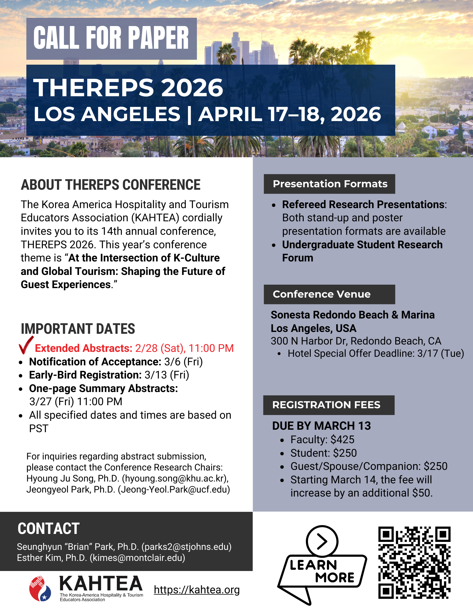 CALL FOR PAPERS – 2026 – KAHTEA